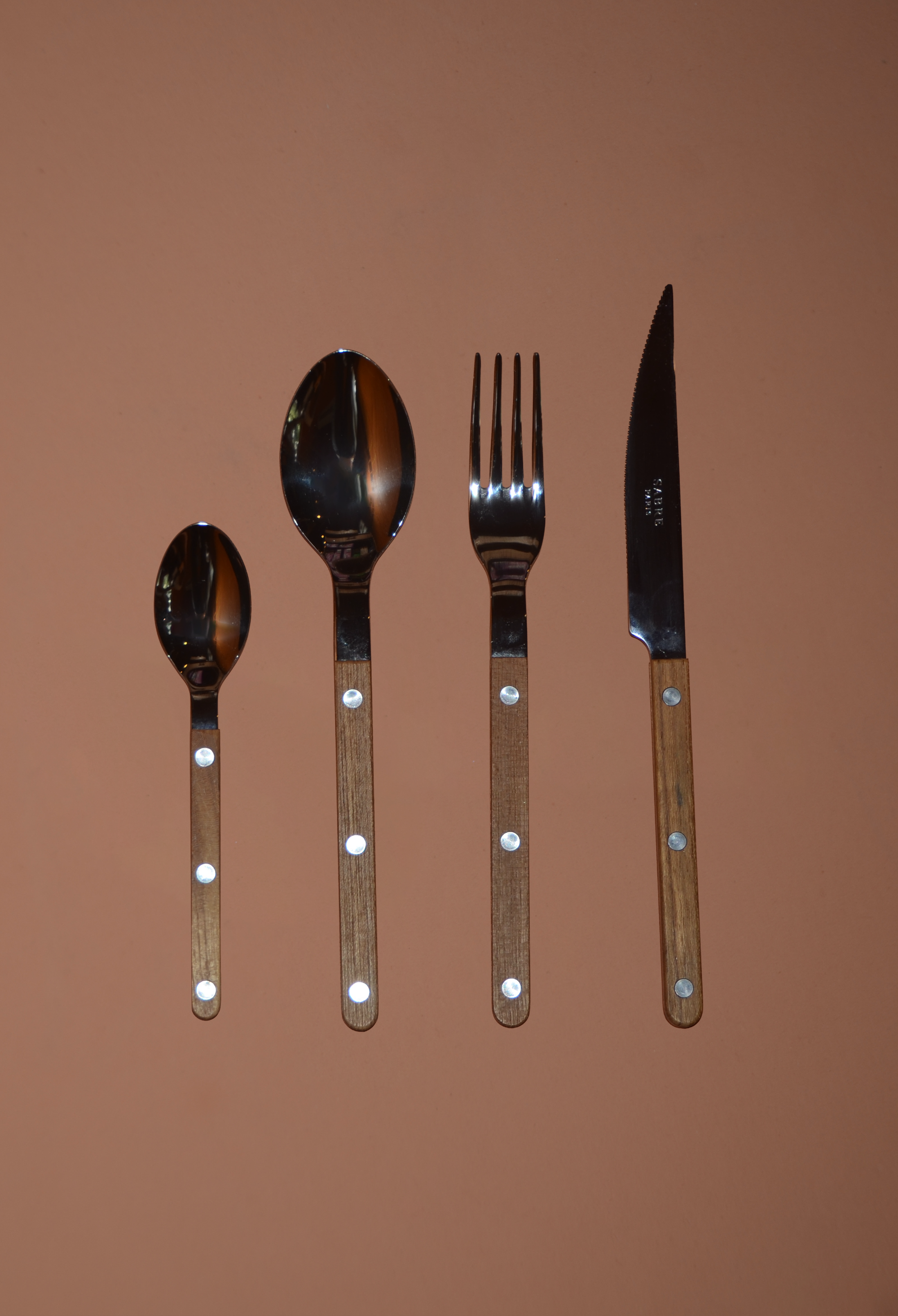 24pc Bistrot Cutlery Set | Teak – Composition